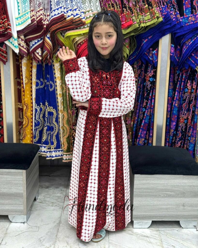 Dalia Palestinian Girl Tatreez Eid Ramada Bridal Dress | Handmoda